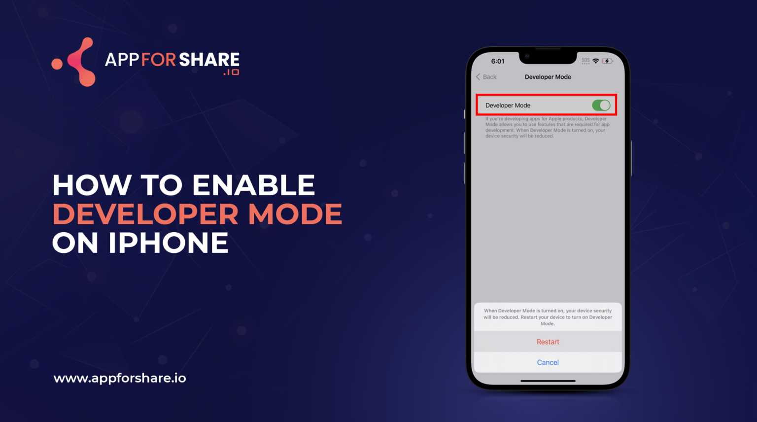 How to Enable Developer Mode on iPhone - appforshare.io